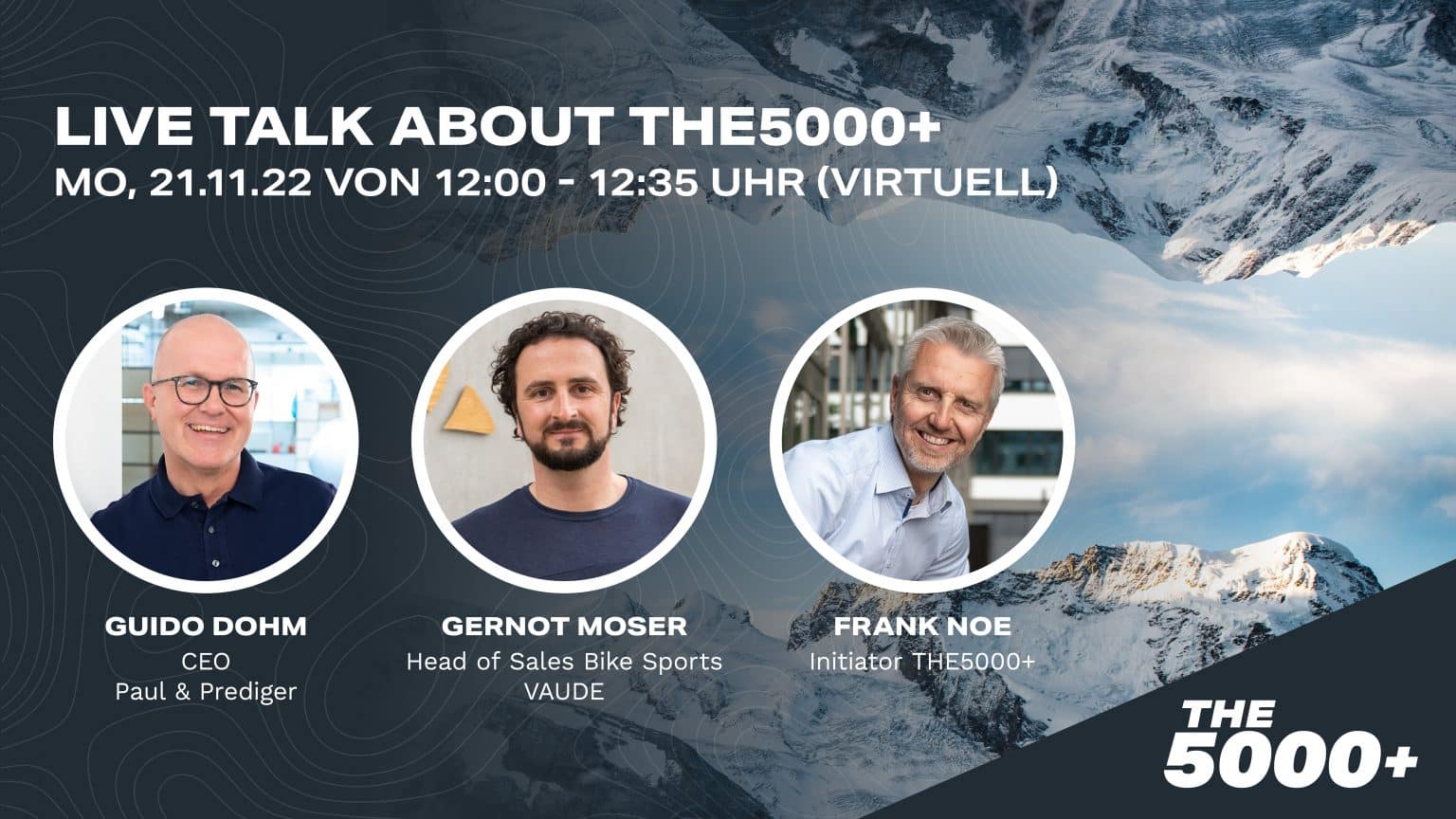 4. LIVETALK ABOUT THE5000+ MIT GUIDO DOHM UND GERNOT MOSER ...